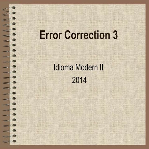 Error correction 3_(answers) | PPT