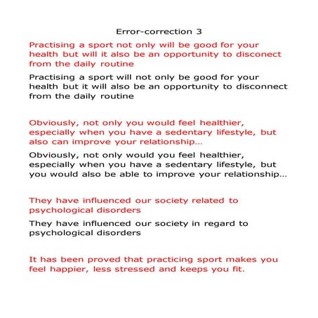 Error correction activity 3 | DOCX