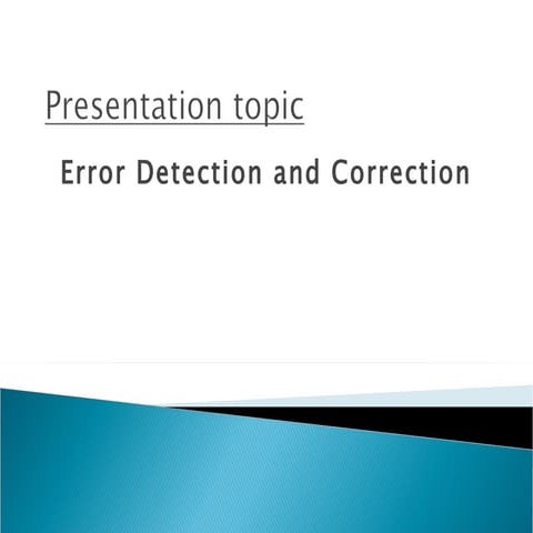Crc Error Coding Technique Ppt 6942