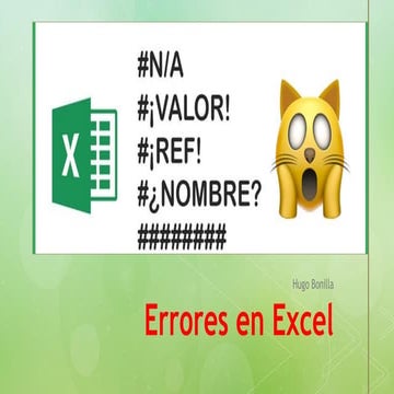 Errores en excel | DOCX