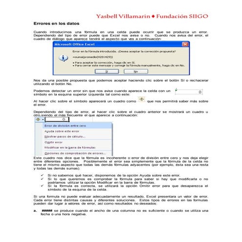 Símbolos Y Errores De Fórmulas De Excel 160 Atajos De Teclado Para