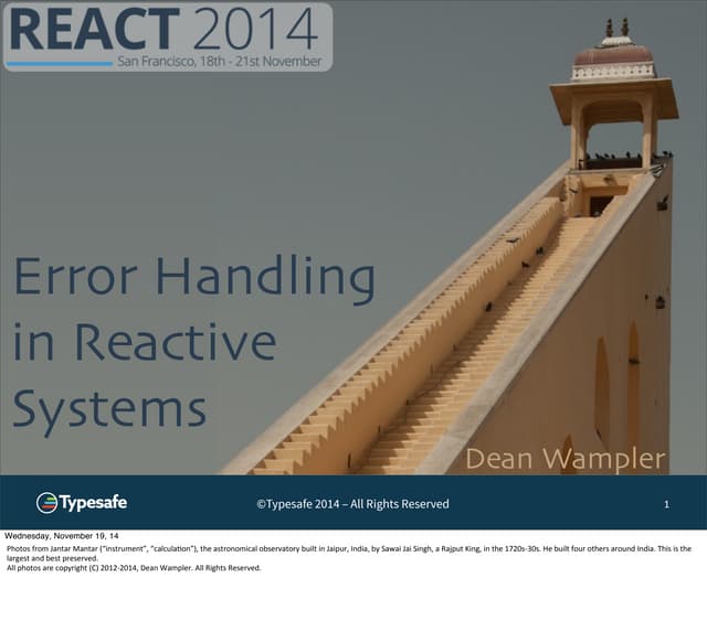 Error Handling in Reactive Systems | PPT Error Handling in Reactive Systems | PPT