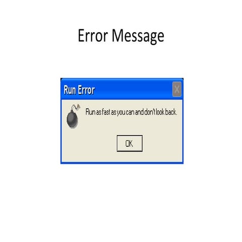 Error message | PPT
