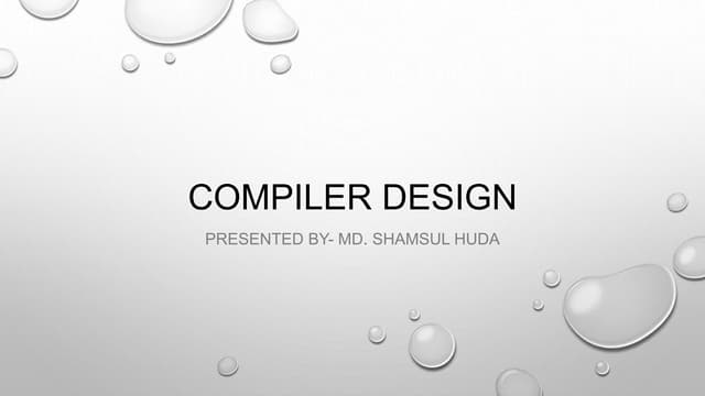 Error Recovery strategies and yacc | Compiler Design | PPT Error Recovery strategies and yacc | Compiler Design | PPT