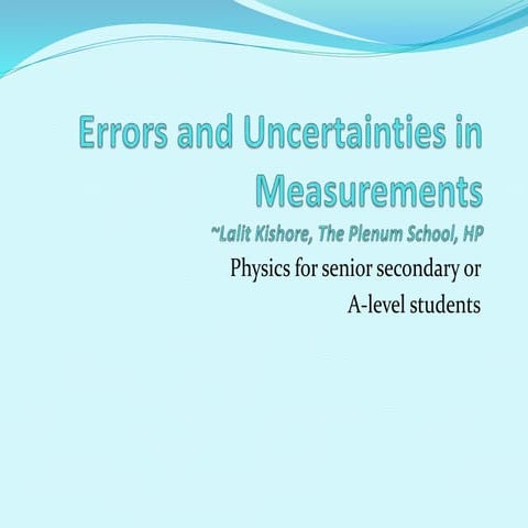 Errors and Uncertainties in Measurements.pptx