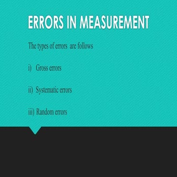 Error and its types | PPTX