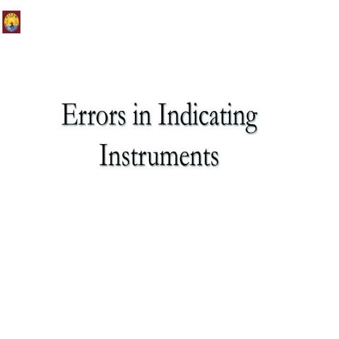 Errors in Measuring Instruments.ppt