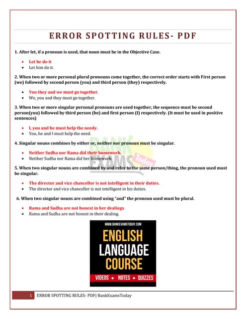 SPOTTING ERRORS TIPS FINAL.ppt