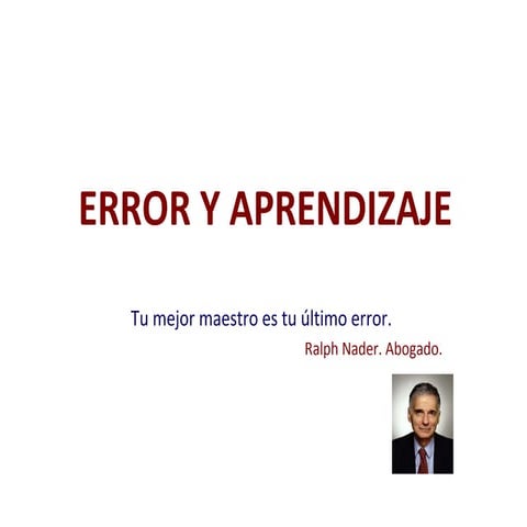 Error y aprendizaje | PPT