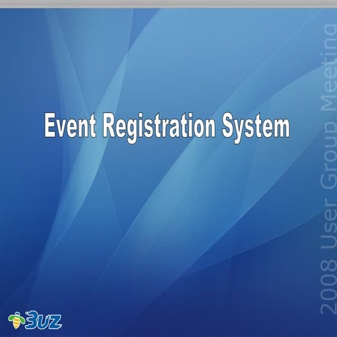 Buz Event Registration System | PPT