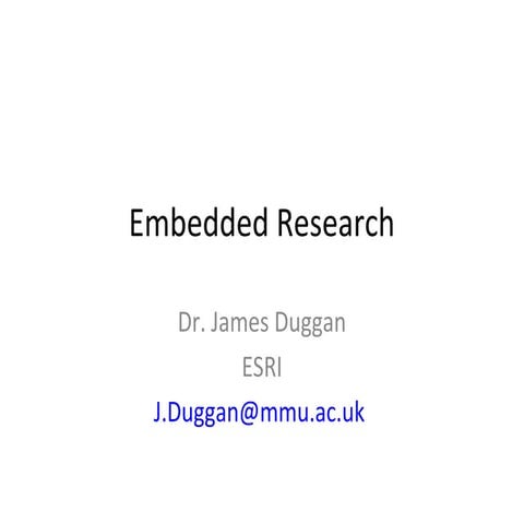 Embedded Research - seminar | PPT