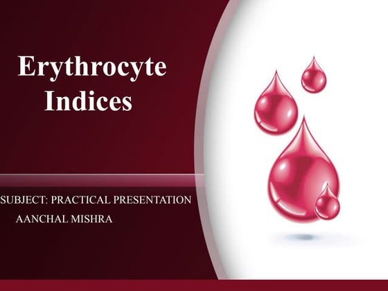RBC Indices- MCV, MCH, MCHC II Blood Physiology | PDF