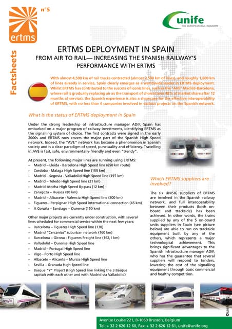 ERTMS Fact Sheet 17 - ERTMS deployment in Turkey | PDF