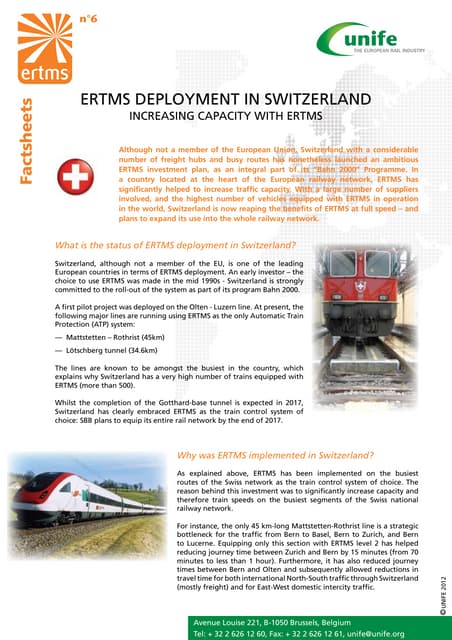 ERTMS Fact Sheet 11 - Rail freight on the right tracks | PDF