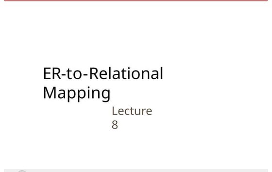 Er & eer to relational mapping | PPT | Databases | Computer Software and Applications