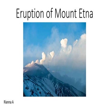 MOUNT ETNA POWERPOINT | PPTX