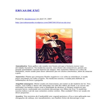 Ervas de exu | PDF