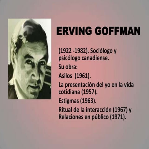 Erving gofman | PPTX