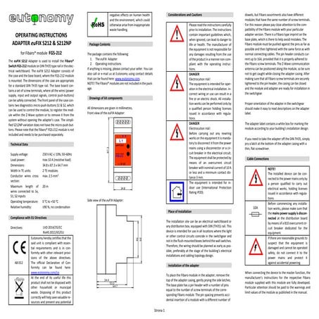 ES-21-EUT-S212 Manual | PPT