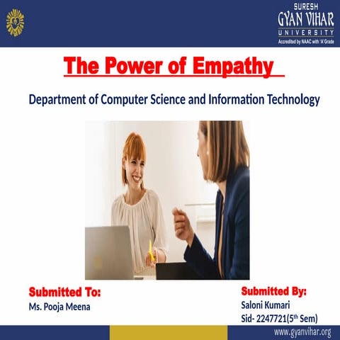 The Power of Empathy, that means you can easily understand about the power of empathy by this ...