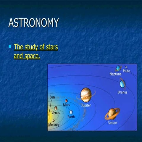 Astronomy - Notes | PPT