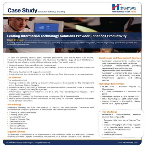 Case study - Information Technology Consulting | PDF | IT and Internet Support | Internet