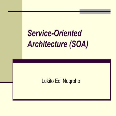 Es Service Oriented Architecture | PPT