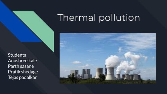 Thermal pollution | PPT