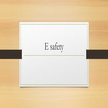 E safety | PPTX