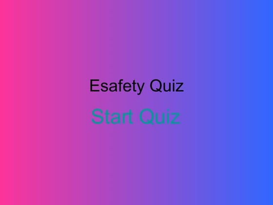 Esafety Quiz | PPT