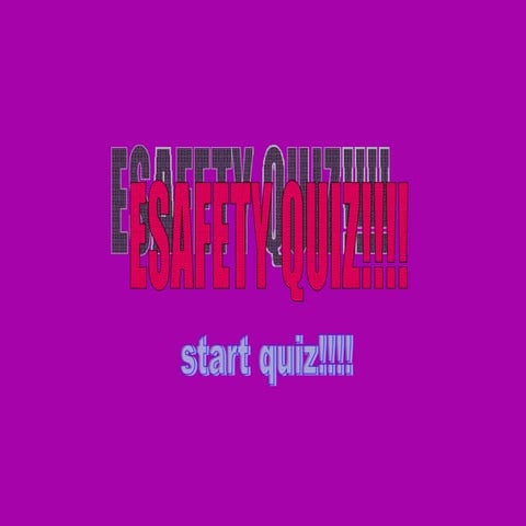 Sarah Hughes Esafety Quiz | PPT