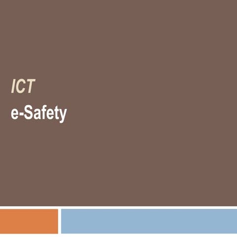 eSafety ICT Lesson | PPTX | Internet Safety | Parenting