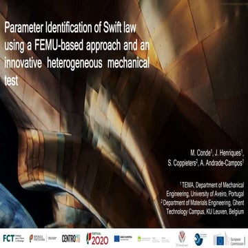 Parameter Identification of Swift law using a FEMU-based approach and ...