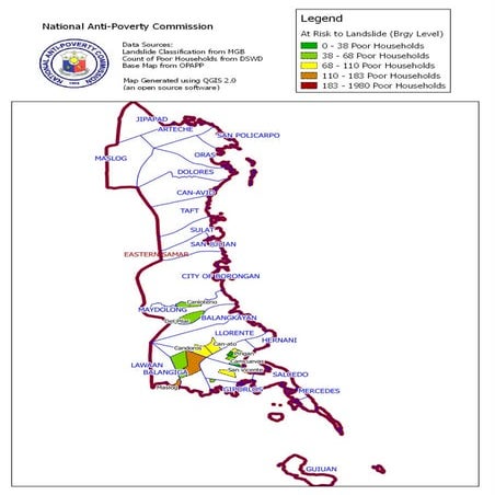 Eastern Samar Landslide Areas | PDF