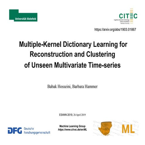 Non-Negative Local Sparse Coding for Subspace Clustering | PPTX