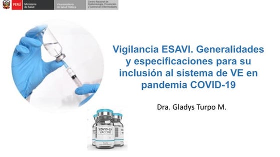 ESAVI (Eventos Supuesta mente Atribuibles a la Vacunacion o ...