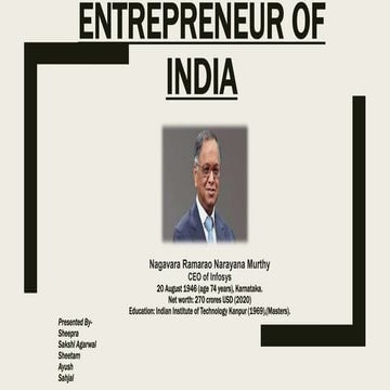 Narayana Murthy | PPTX