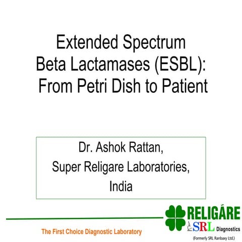 ESBL: From petri dish to patient | PPT