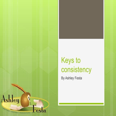 Keys to Consistency | PPTX