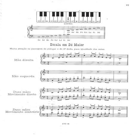 Esc mario mascarenhas - curso de piano vol. 1 | PDF
