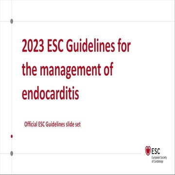 ESC 2023 Official slide set_Endocarditis_Final_protected.pptx