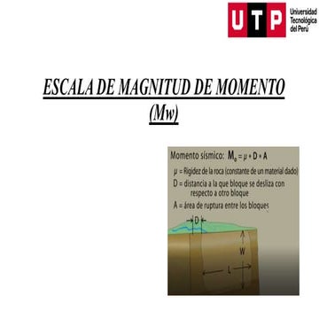 Escala De Magnitud Del Momento Sísmico
