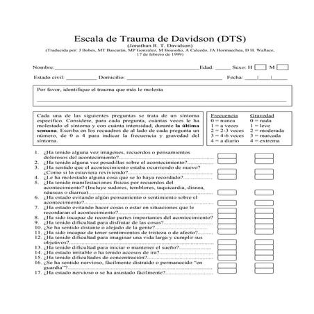 Escala de trauma_de_davidson_dts | PDF