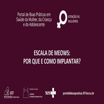 Escala de MEOWS: por que e como implantar? | PDF | Pregnancy ...