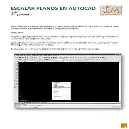 Escalar planos en Autocad | PDF