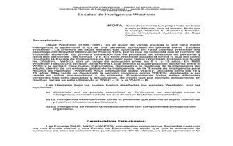Apunte Wais IV PDF Escala De Inteligencia Para Adultos De, 53% OFF