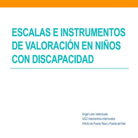 ESCALA DE DESARROLLO INFANTIL - EDI PEDIATRIA | PPTX