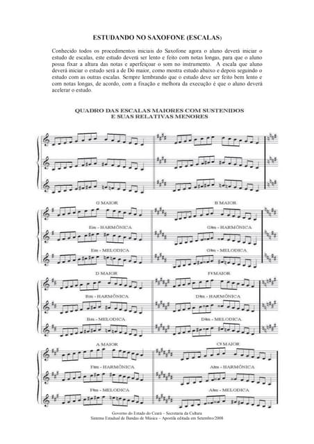 Digitação completa do saxofone | PDF