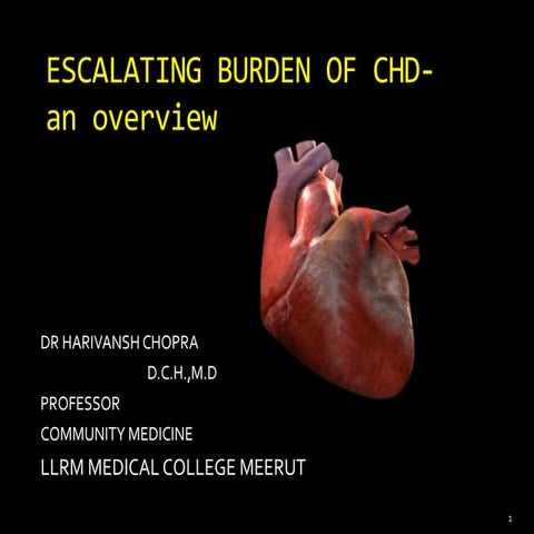 Escalating burden of chd (1) key note address | PPT