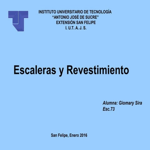 Unidad 1. Escaleras | PPT